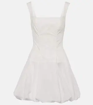 Simkhai Juni Cotton-blend Poplin Minidress - White