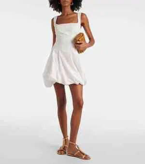 Simkhai Juni Cotton-blend Poplin Minidress - White