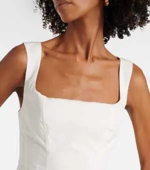 Simkhai Juni Cotton-blend Poplin Minidress - White