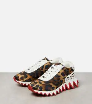 CHRISTIAN LOUBOUTIN Loubishark Leopard Print Sneakers - Multicoloured