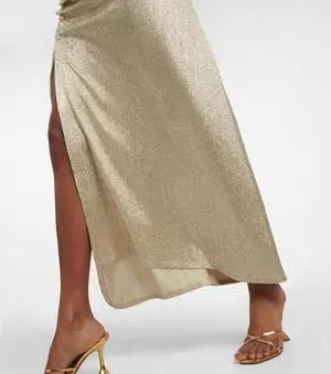Rabanne Metallic Wrap Dress