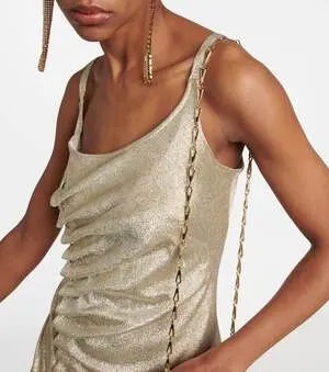 Rabanne Metallic Wrap Dress
