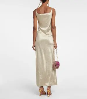 Rabanne Metallic Wrap Dress