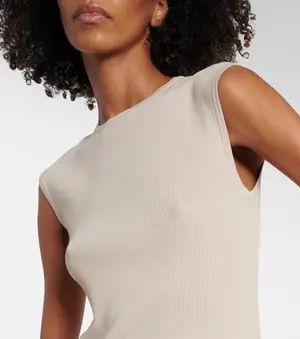 Max Mara Soldino Ribbed-knit Top