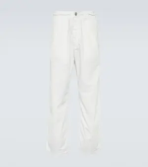 Stone Island Marina Cotton Straight Leg Trousers