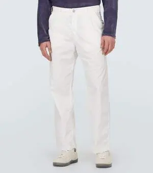 Stone Island Marina Cotton Straight Leg Trousers