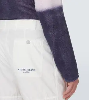 Stone Island Marina Cotton Straight Leg Trousers