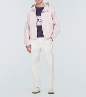 Stone Island Marina Cotton Straight Leg Trousers