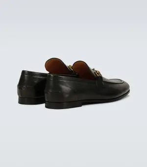 Gucci Jordaan Horsebit Leather Loafers - Black