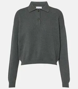 Brunello Cucinelli Cotton Polo Sweater