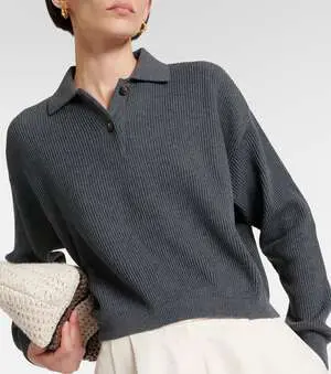 Brunello Cucinelli Cotton Polo Sweater