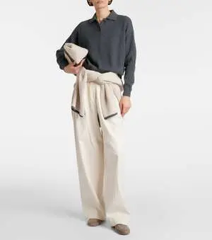 Brunello Cucinelli Cotton Polo Sweater