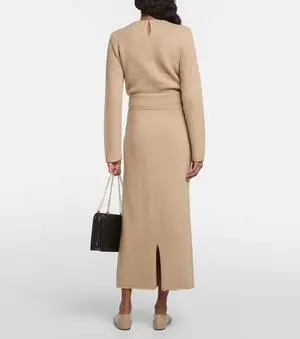 TOTEME Wool And Cashmere-blend Midi Skirt