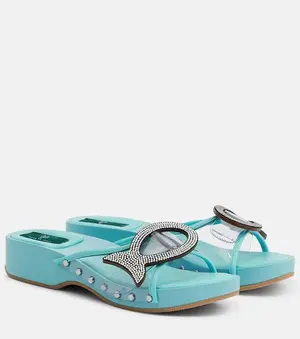 Emilio Pucci Musa Crystal-embellished Pvc Clogs