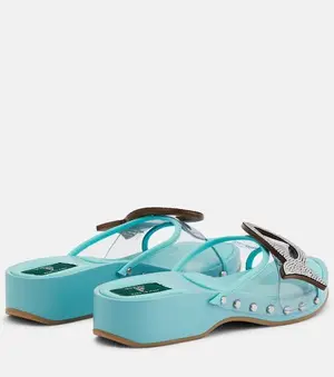 Emilio Pucci Musa Crystal-embellished Pvc Clogs