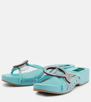 Emilio Pucci Musa Crystal-embellished Pvc Clogs