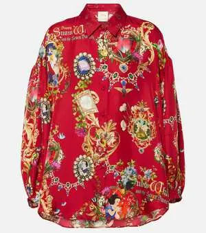 Camilla Printed Silk Shirt