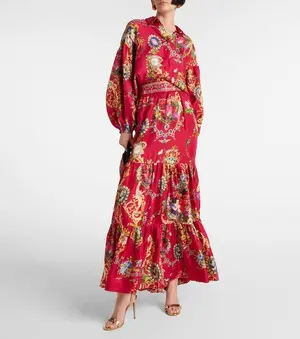 Camilla Printed Silk Shirt