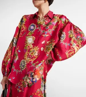Camilla Printed Silk Shirt