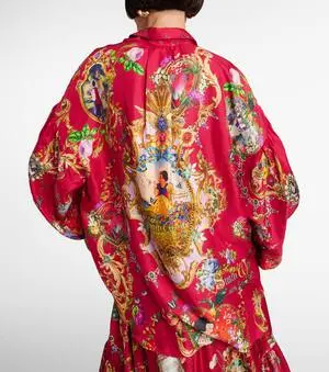 Camilla Printed Silk Shirt