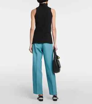 JIL SANDER Frayed Cotton Top