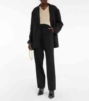 THE FRANKIE SHOP Bea Twill High-rise Trousers