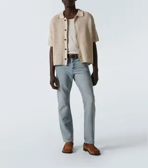 FRAME Open-knit Cotton Cardigan