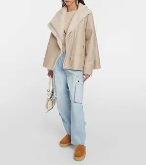 Isabel Marant Fozee Shearling-lined Suede Slippers