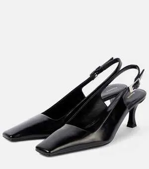 Proenza Schouler 65 Leather Slingback Pumps