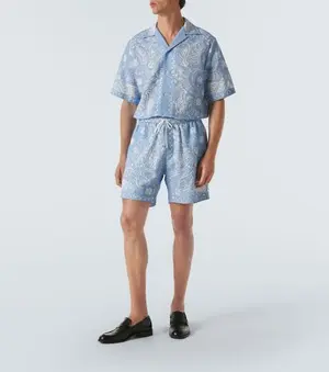 Amiri Bandana Cotton-blend Shorts