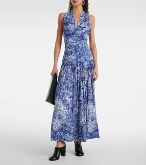 Proenza Schouler Simone Printed Maxi Dress - Blue