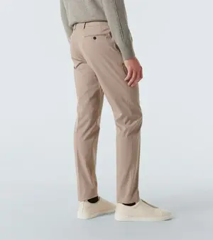 Zegna Cotton-blend Straight Trousers