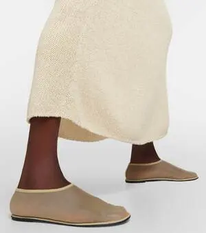 THE ROW Mesh Ballet Flats - Beige