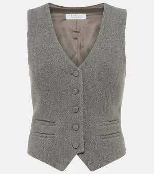 Gabriela Hearst Coleridge Wool And Cashmere Vest