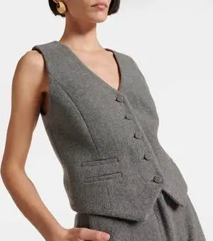 Gabriela Hearst Coleridge Wool And Cashmere Vest
