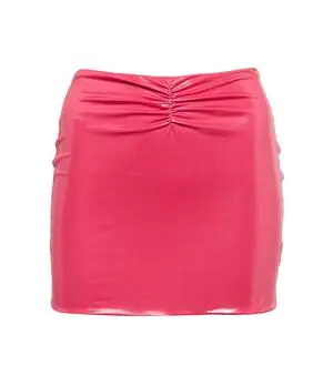 Alessandra Rich Metallic Mini Skirt - Pink
