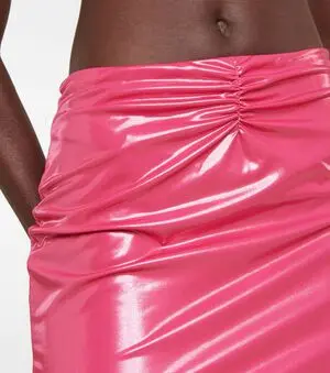 Alessandra Rich Metallic Mini Skirt - Pink