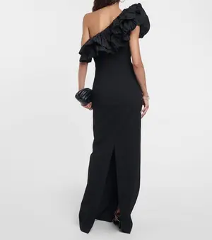 Rebecca Vallance Chloe One-shoulder Gown - Black