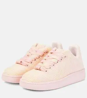 Burberry Checked Canvas Sneakers