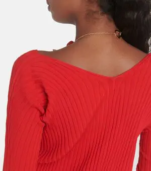 Jacquemus La Maille Pralu Longue Cardigan - Red
