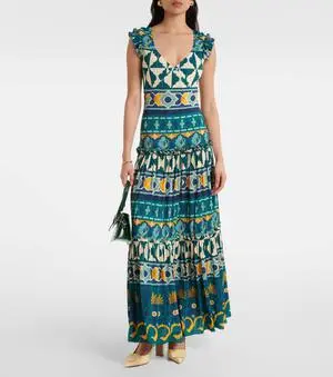La DoubleJ Pimento Printed Maxi Dress