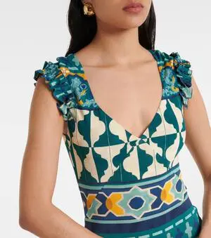 La DoubleJ Pimento Printed Maxi Dress
