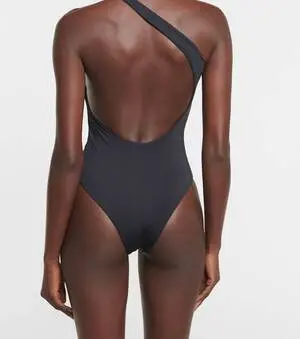 Off-White Logo One-shoulder Swimsuit