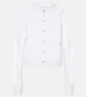 Vince Cropped Cotton Cardigan