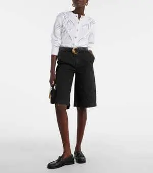 Vince Cropped Cotton Cardigan