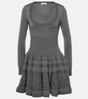Alaïa Wool-blend Mini Dress