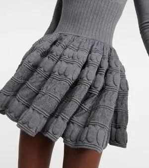Alaïa Wool-blend Mini Dress