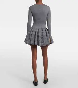 Alaïa Wool-blend Mini Dress