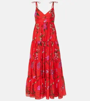 Erdem Floral Cotton-blend Midi Dress - Multicoloured