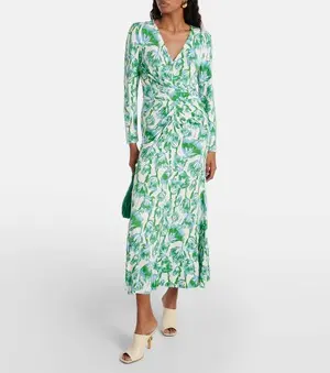 Diane Von Furstenberg Timmy Printed Midi Dress